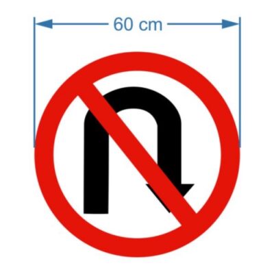 Rambu Dilarang Putar Balik – Plat Alumunium Lingkaran 60cm - SIGNAGE ...